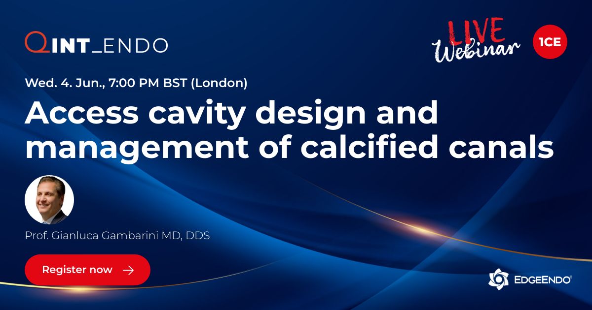 Access cavity design and management of calcified canals - Webinar - INT ...